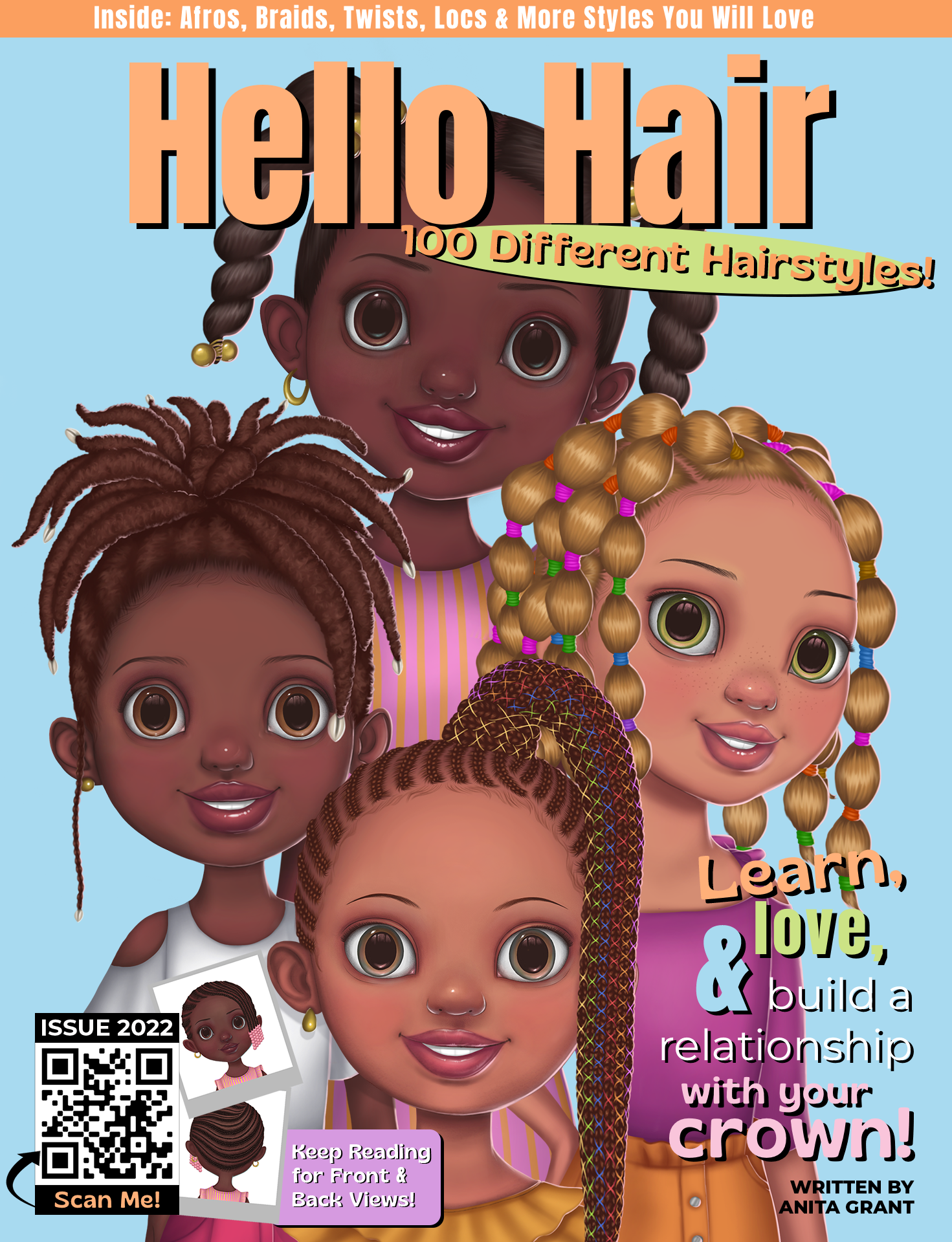 Hello Hair Children's Book and Hair Styling Dolls